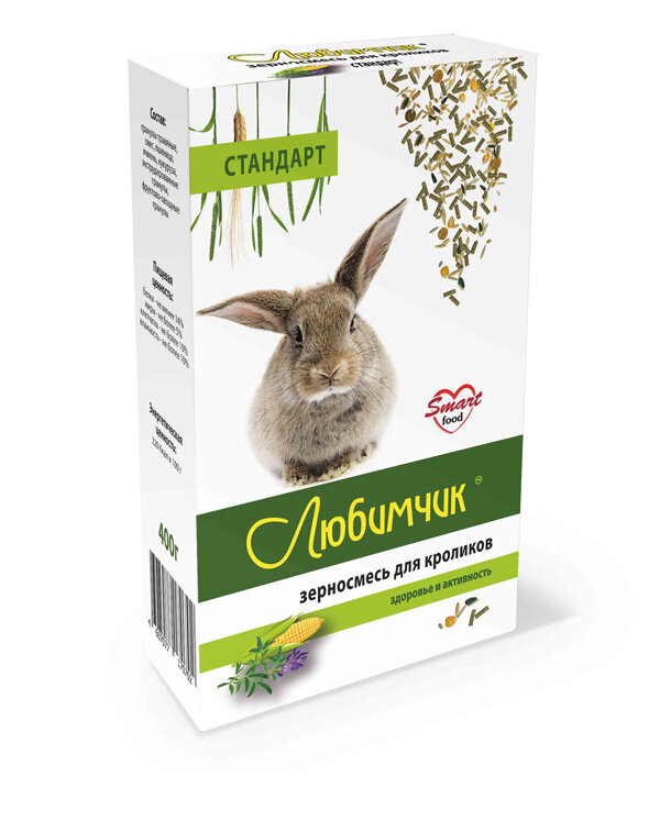 Зерносмесь д/кроликов 400г Любимчик