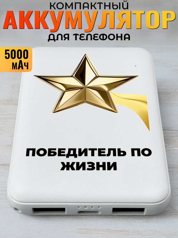 Повербанк "Победитель по жизни" (5000 мАч)