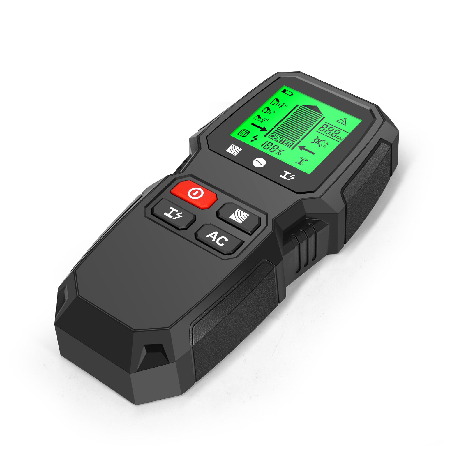 Stud Finder Wall Scanner 5 в 1 Электронный детектор стоек с ЖК-дисплеем высокой четкости, используемый для обнаружения дерева, металла, проволоки с функцией предупреждения