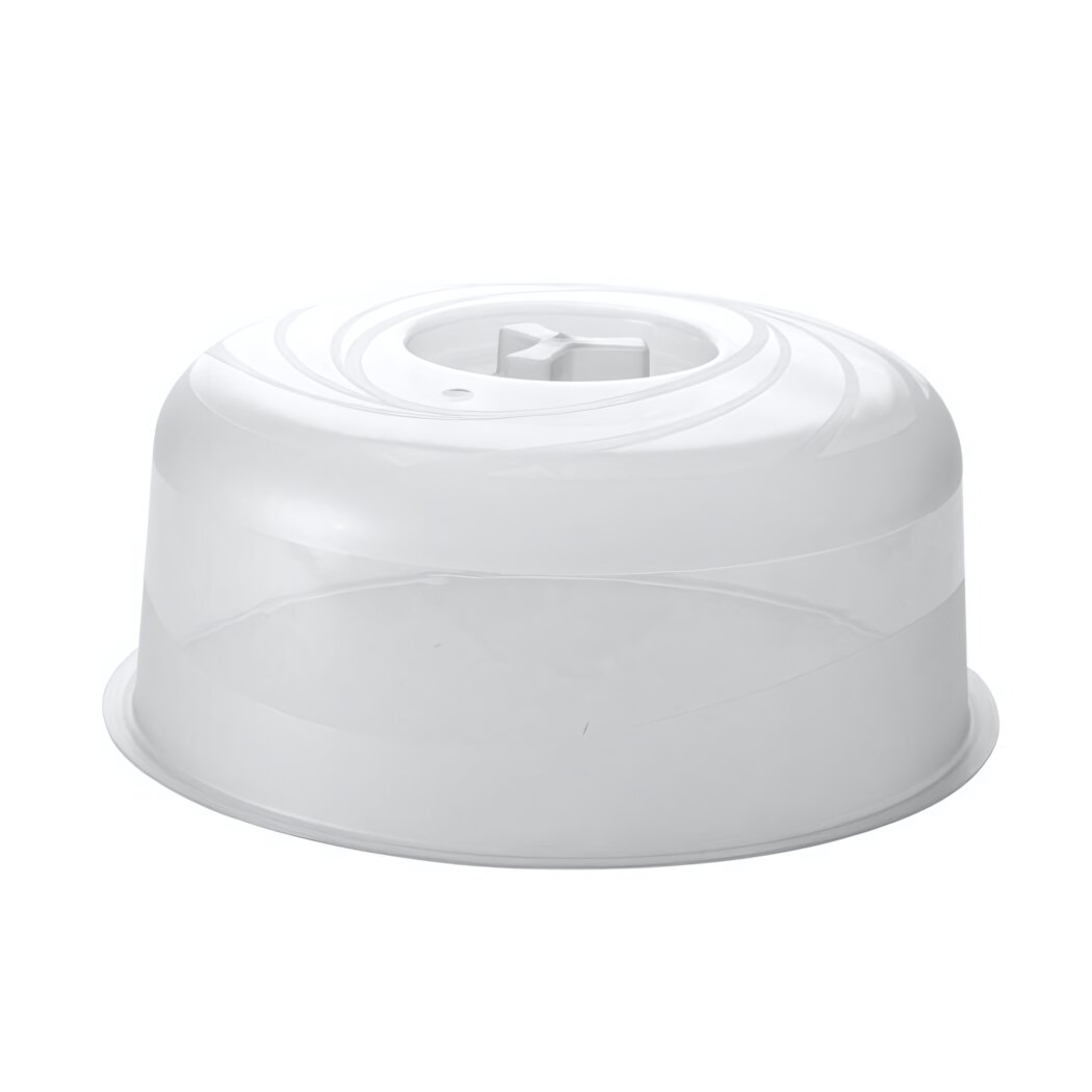 Крышка для микроволновки Verona D220, бесцветная, пластик, 25 см, защита от брызг