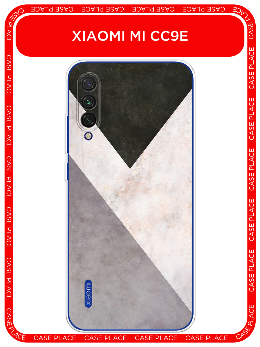Чехол на Xiaomi Mi A3 / Сяоми Ми А3 с принтом Геометричный мрамор