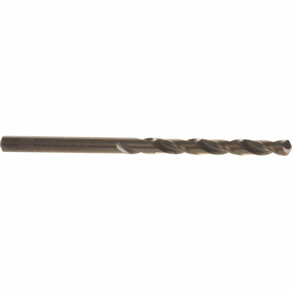 Сверло спиральное по металлу HSS Co в ПВХ упаковке TDB050K5 (5х86х52 мм) Thorvik 52461