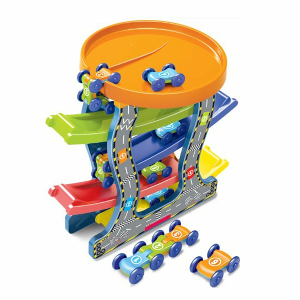 Детский самокат для самостоятельного изготовления развивающих игрушек Четырехслойная инерционная машинка для мальчиков Игрушки - красочные