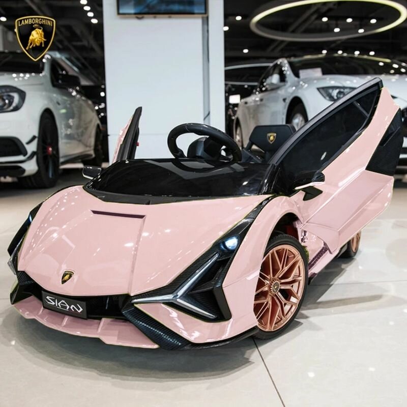 Игрушечный электромобиль Lamborghini, на котором могут сидеть взрослые и дети, универсальный и с дистанционным управлением