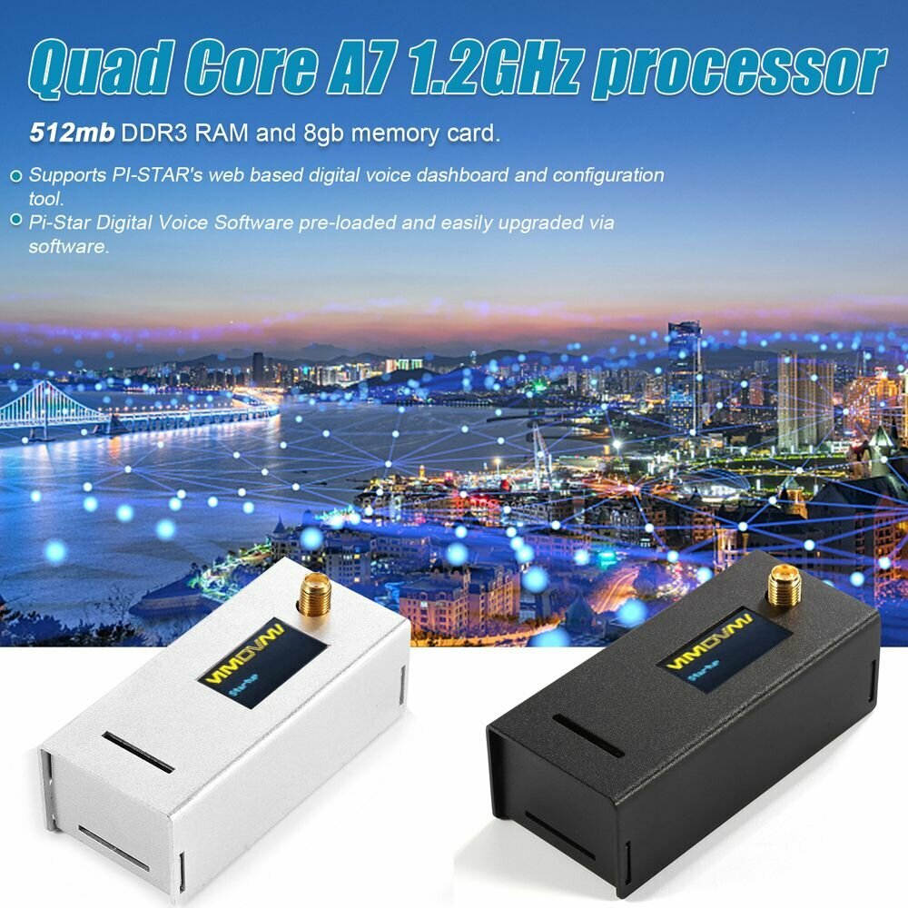 Цифровой дисплей MMDVM Hotspot, портативный, WiFi, голосовой модем