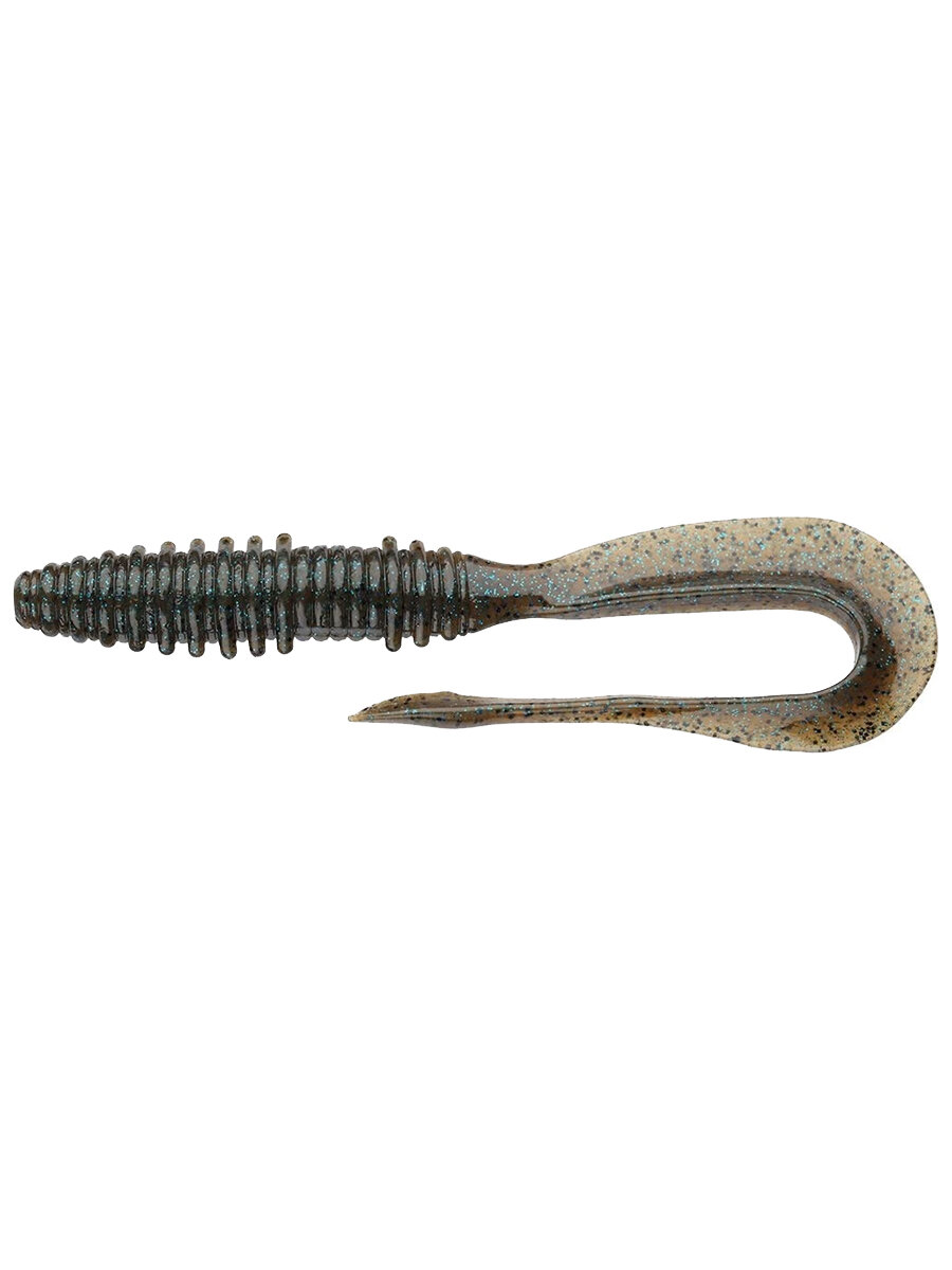 Приманка силиконовая Keitech Mad Wag Mini 3.5" #207 Green Pumpkin PP. Blue