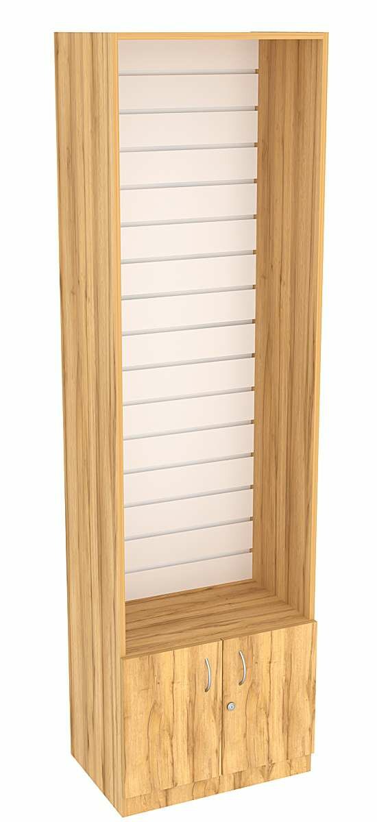 Витрина сэсп с экономпанелью и накопителем №2-400 (открытая), Дуб Золотистый