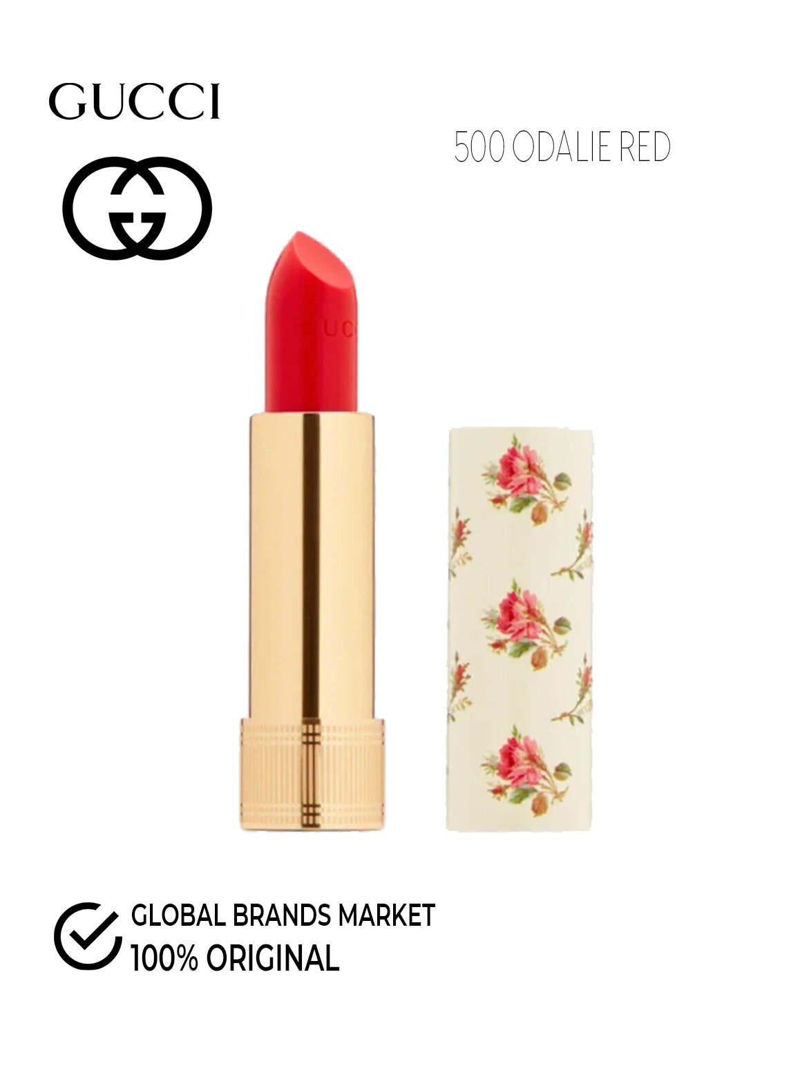 GUCCI помада для губ Rouge à Lèvres Voile, оттенок ODALIE RED 500