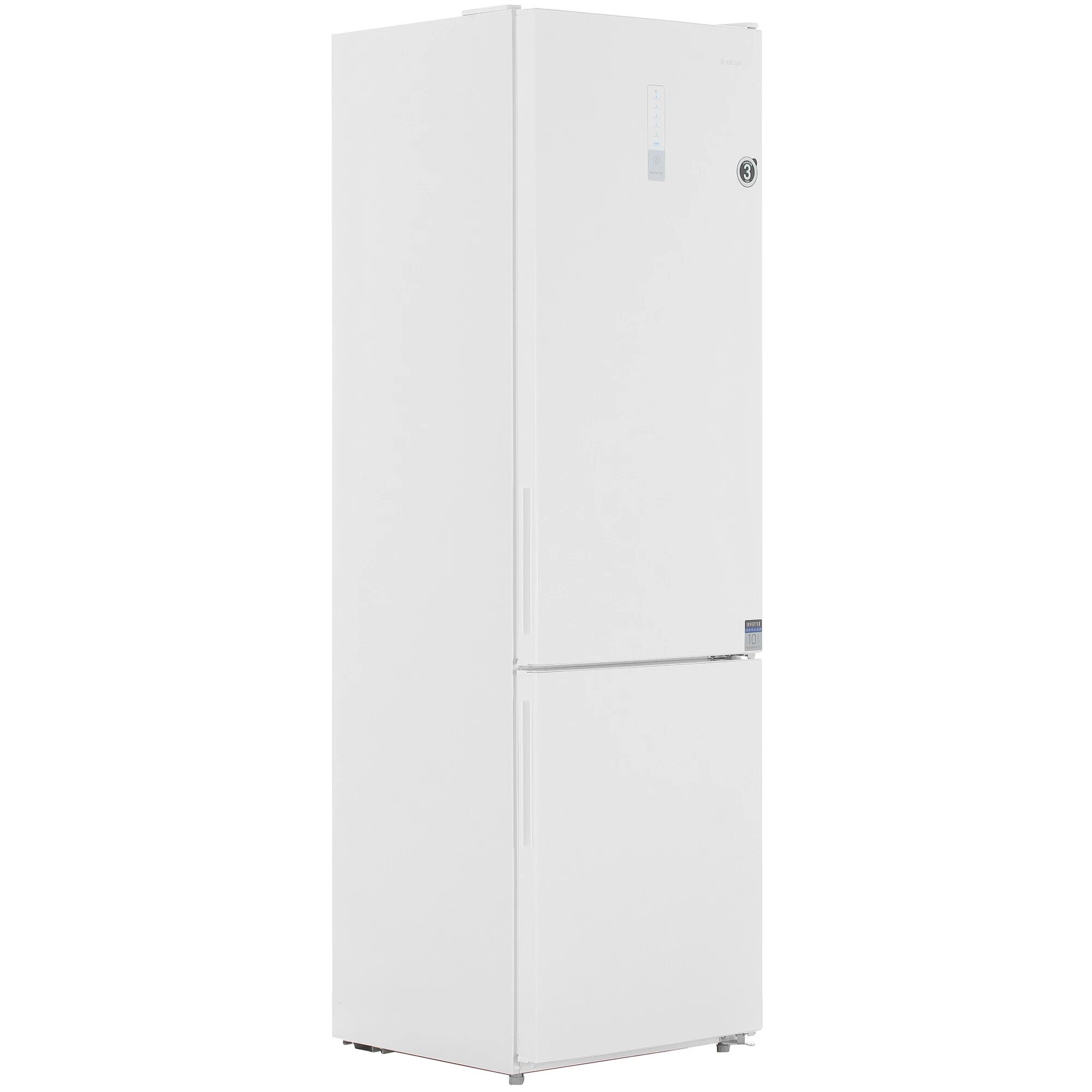 Холодильник с морозильником DEXP B4-39AMA белый, размораживание - No Frost