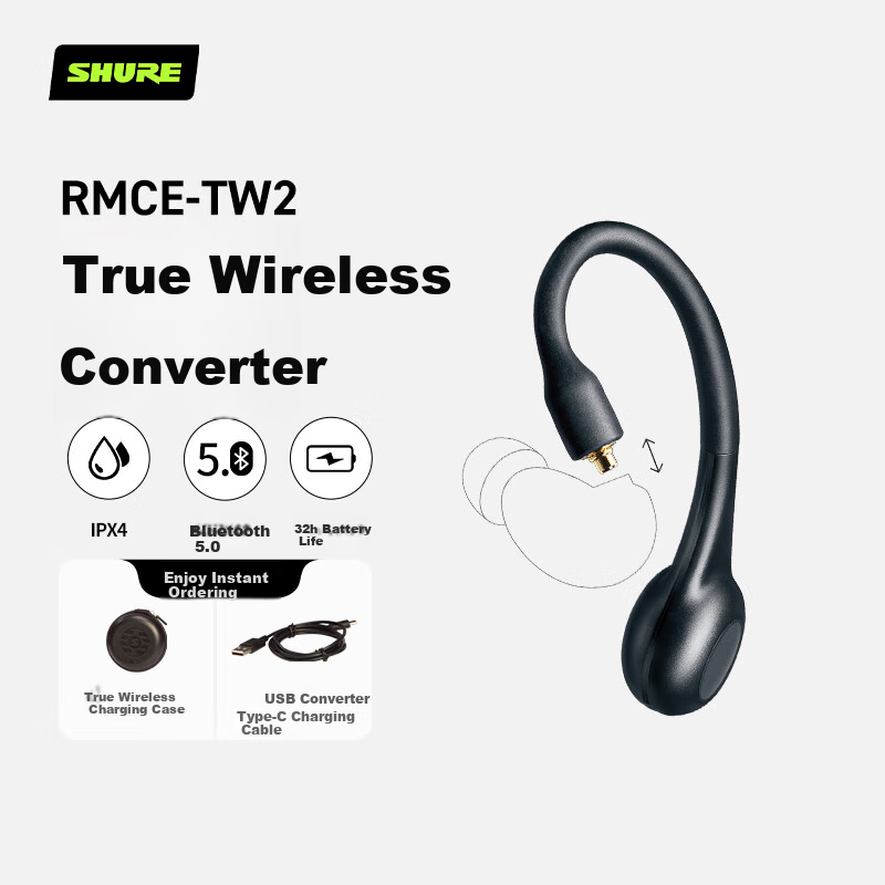 SHURE RMCE-TW2 True Wireless Bluetooth Earphone Cable for SE215/846 mmcx Interface TWS Earphones