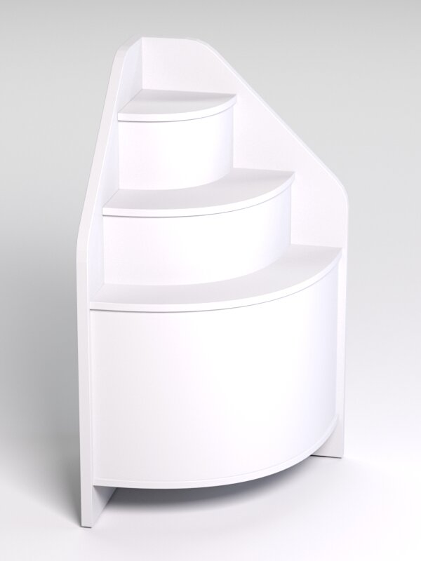 Угловой стеллаж "букин", Белый. Производитель товара - компания Westcom.