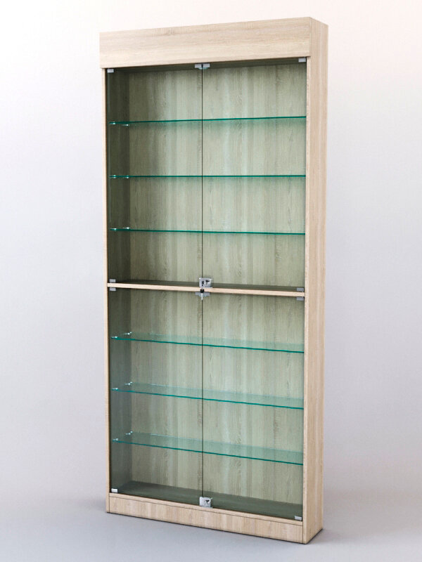 Витрина "шалость" №2-1-900 (задняя стенка ДВП), Дуб Сонома. Производитель товара - компания Westcom.