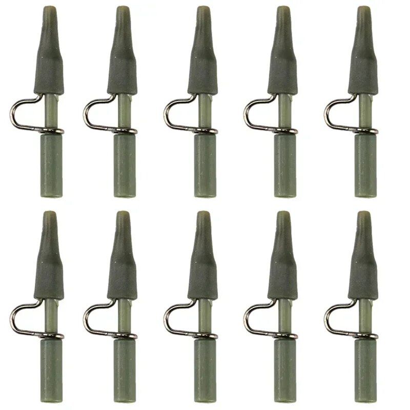10 шт, аксессуары для ловли карпа, сверхмощные свинцовые зажимы, поворотный защелкивающийся соединитель, терминал для ловли карпа, снасти, рыболовное снасть