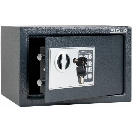 Сейф мебельный Daswerk SC-200EL (200х310х200 мм), электронный замок, графит, 291341
