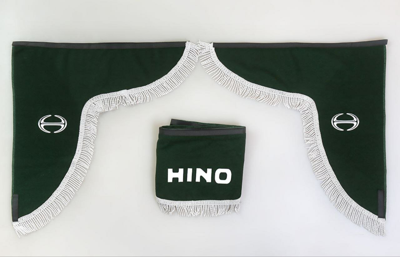 Ламбрекен лобового стекла HINO, для лобового стекла, зеленый, с серым, универсальный