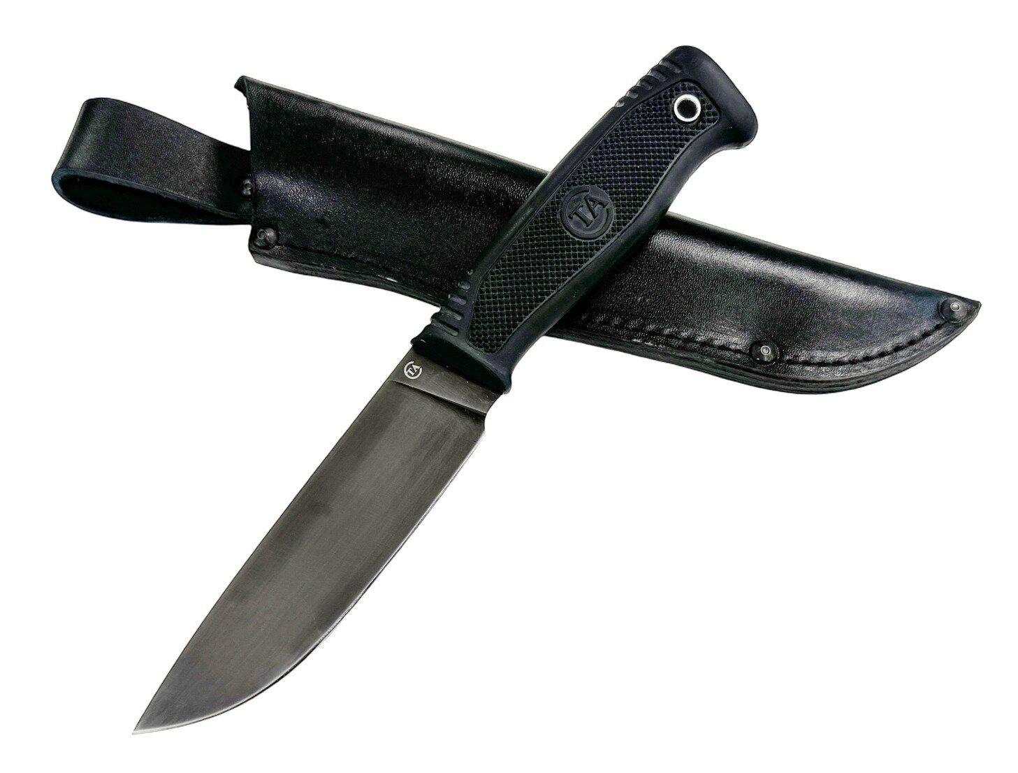 Нож туристический №20 Пласт-1Т, Титов и Солдатова, сталь литой Булат "Люся"