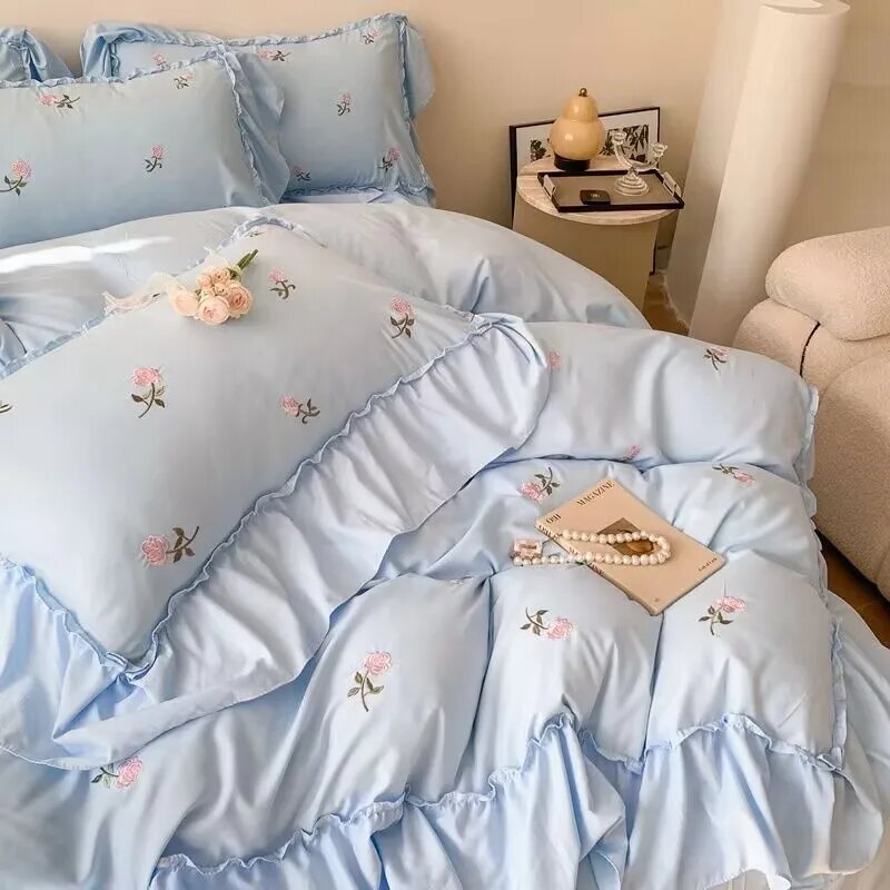 Комплект постельного белья "Хепберн", хлопок, 4 шт, 4, Au Double 180x220cm