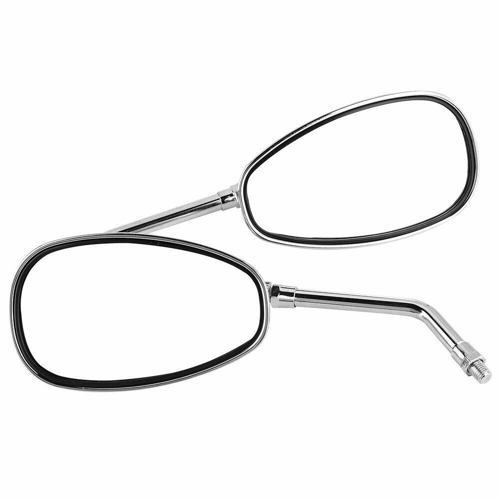 Зеркало заднего вида, Боковые Зеркала Сверхчистые Регулируемые Прочные Мотоциклетные Зеркала заднего вида с Хромированным Корпусом для обеспечения обзора