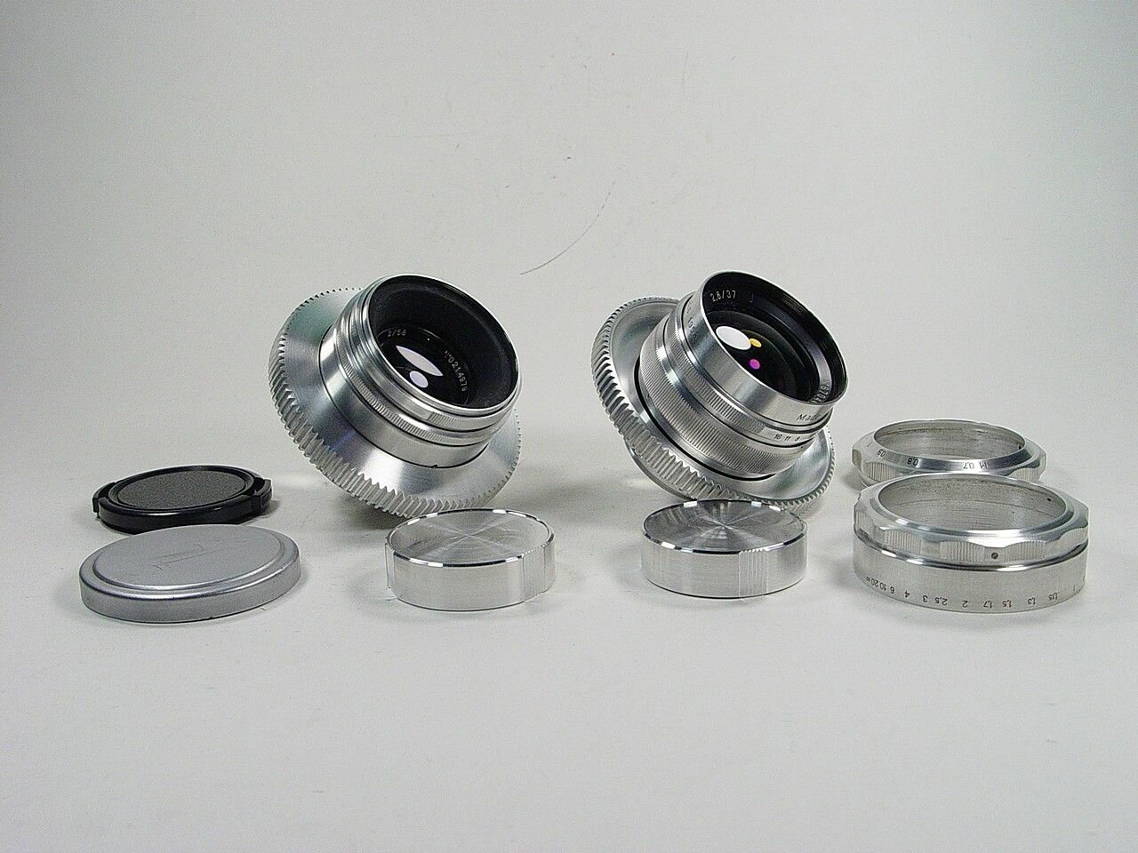 Ранние объективы Гелиос-44 3/58 13 лепестков и Мир-1 2.8/37 Grand Prix M42