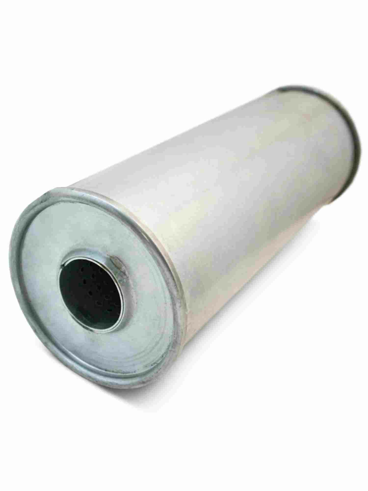 Глушитель «CBD» круглый, лабиринтно-камерный, вход Ø51 мм - выход Ø51 мм, круг 186 мм, длина 400 мм (алюминизированная сталь) belais #17063