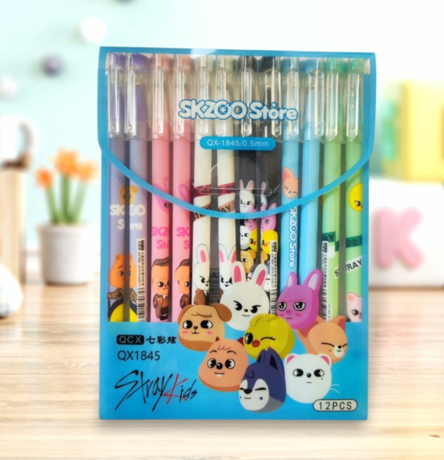 Набор гелевых ручек "SKZOO Store" со стирающимися чернилами. Набор ручек пиши-стирай