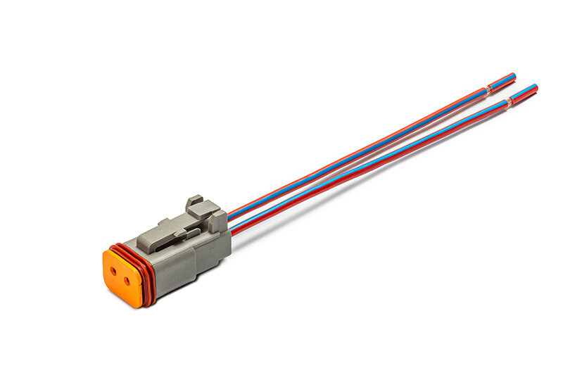 Разъем Deutsch (2pin) 2 контакта для для а/м ГАЗ, КАМАЗ, МАЗ, урал, DAF, IVECO, MAN, Mercedes, Renault, Scania, Tatra (Cargen)