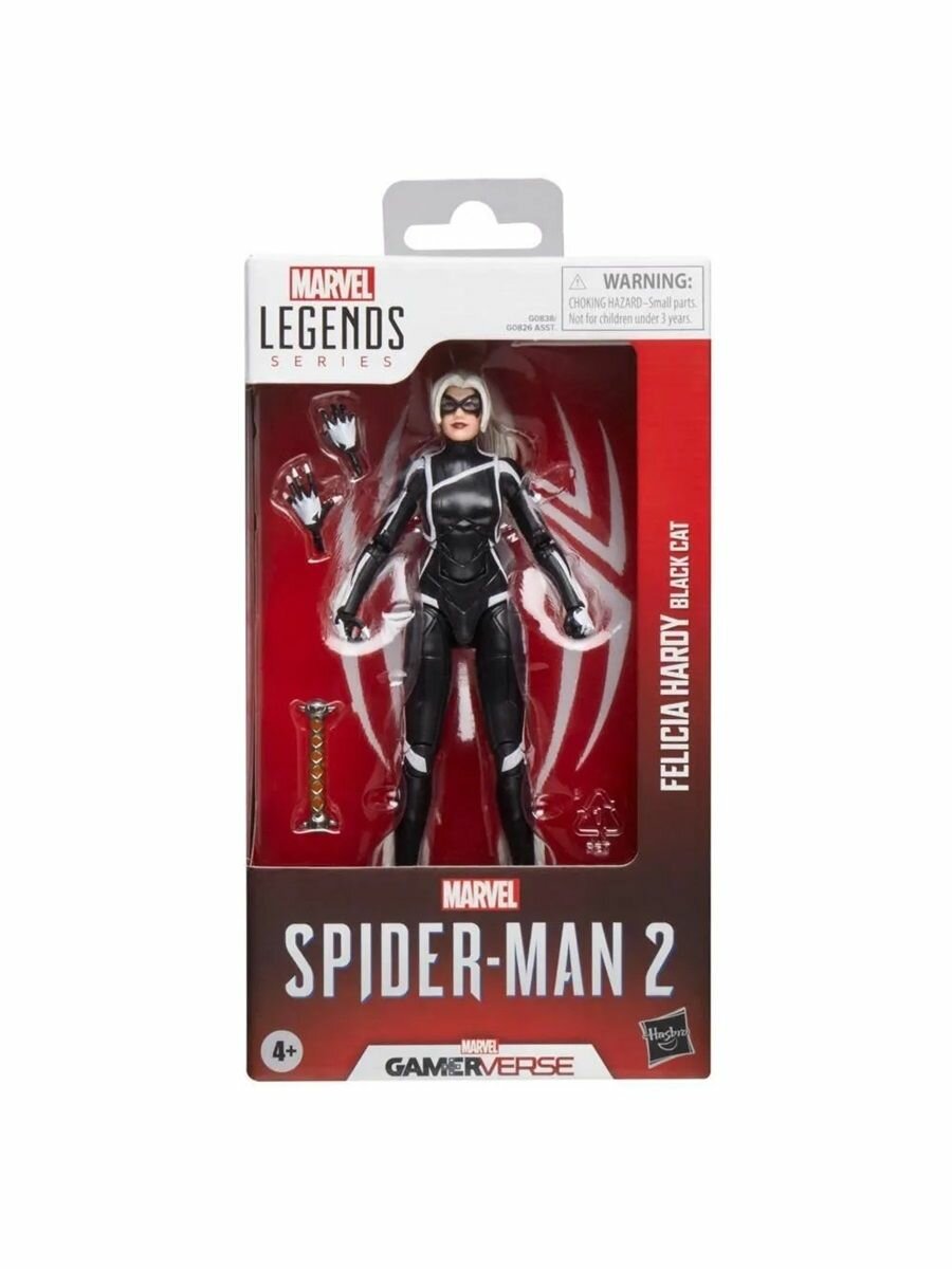 Фигурки Hasbro Marvel Legends Gamerverse Spider-Man2 Series Action Figures Black Cat&Miles Morales&Peter Parker-16cm; Марвел фигурки