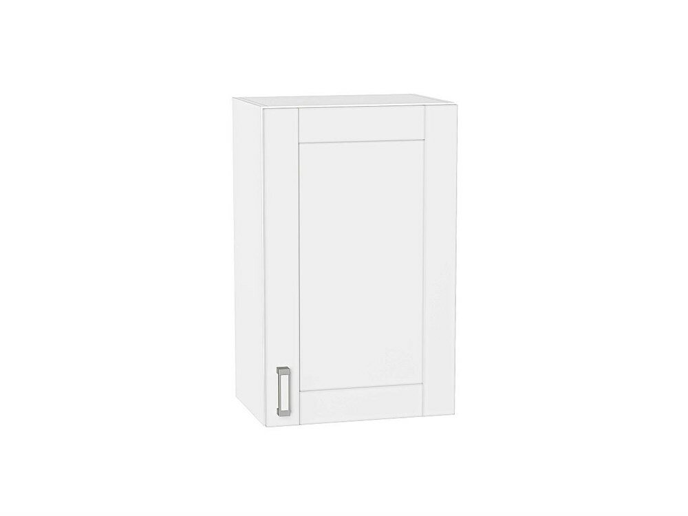 VVT Шкаф верхний с 1-ой дверцей Лофт Белый, White Silk, 720, 450