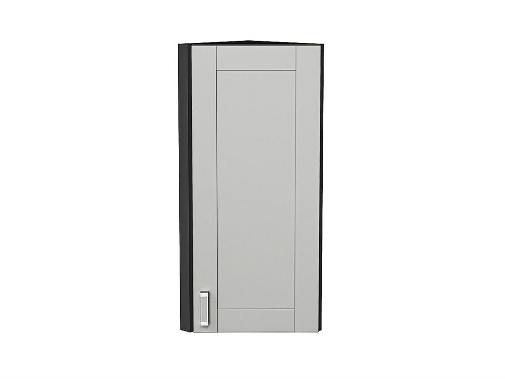 VVT Шкаф верхний торцевой Лофт Graphite, Grey Silk, 920