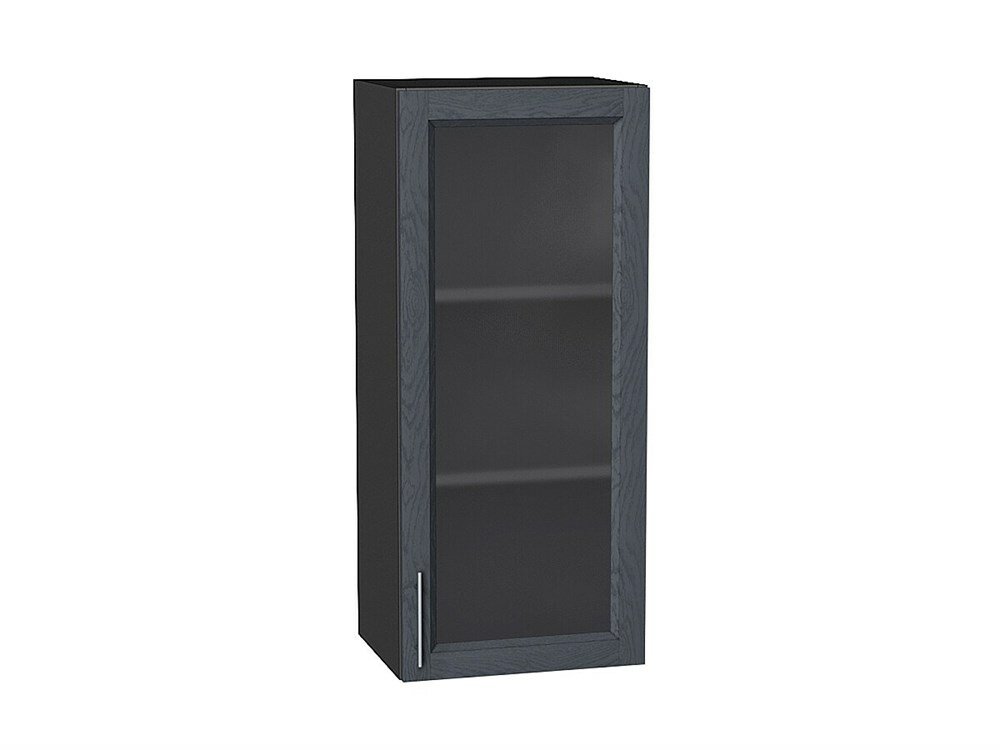 VVT Шкаф верхний с 1-ой остекленной дверцей Сканди Graphite, Graphite Softwood, 920, 400