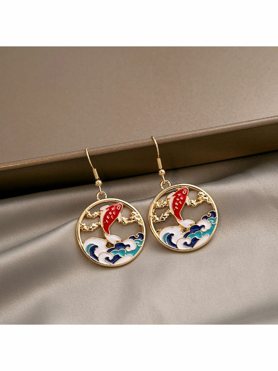 Серьги, эмаль