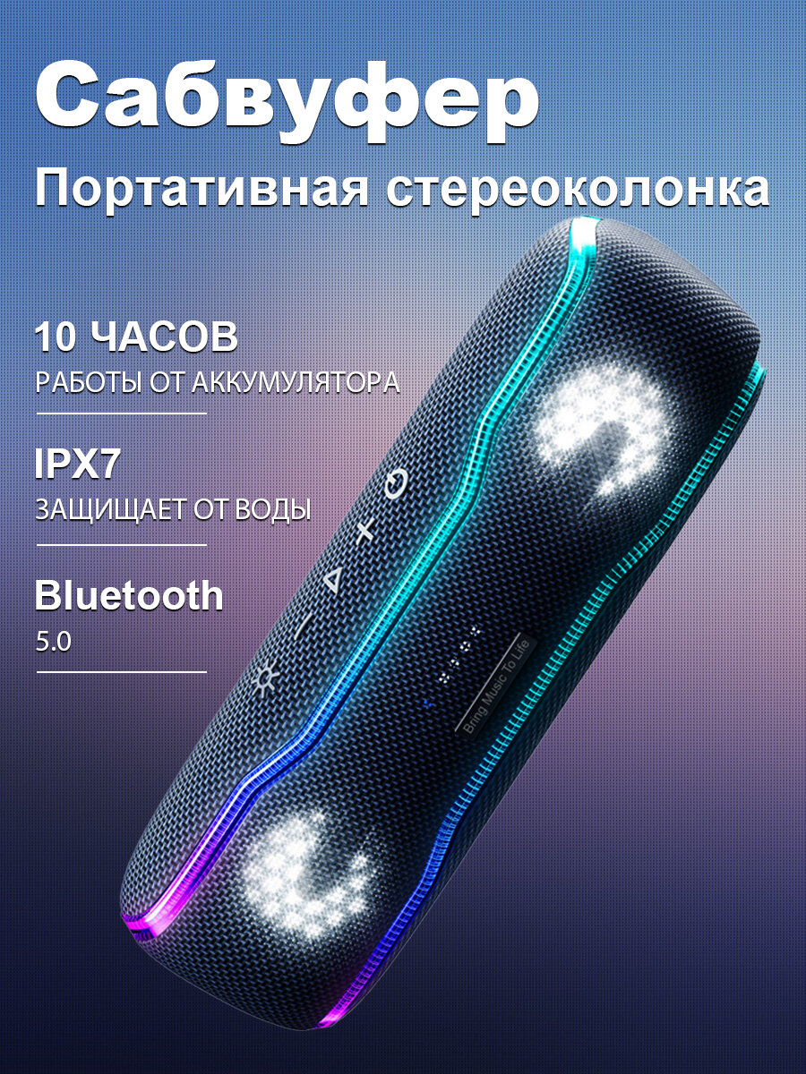 XDOBO Boss 30W Беспроводной IPX7 Водонепроницаемый Bluetooth 5.3 Высокий бас розовый