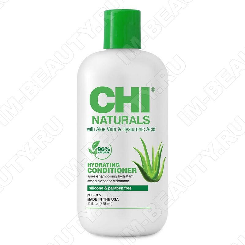 Кондиционер CHI NATURALS, увлажняющий, с алоэ и гиалуроновой кислотой