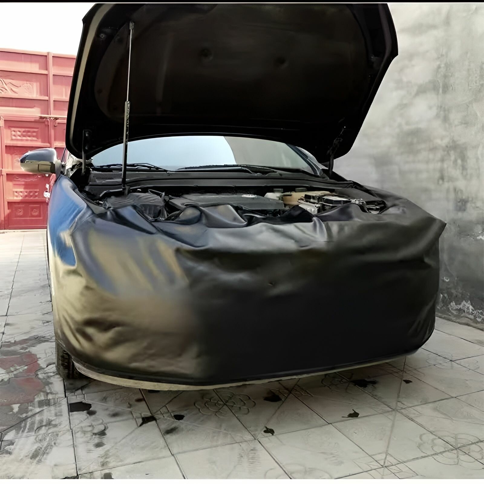 Накидка защитная на бампер и крылья автомобиля / Коврик для ремонта авто (комплект из штук, Накидка на бампер и крылья )