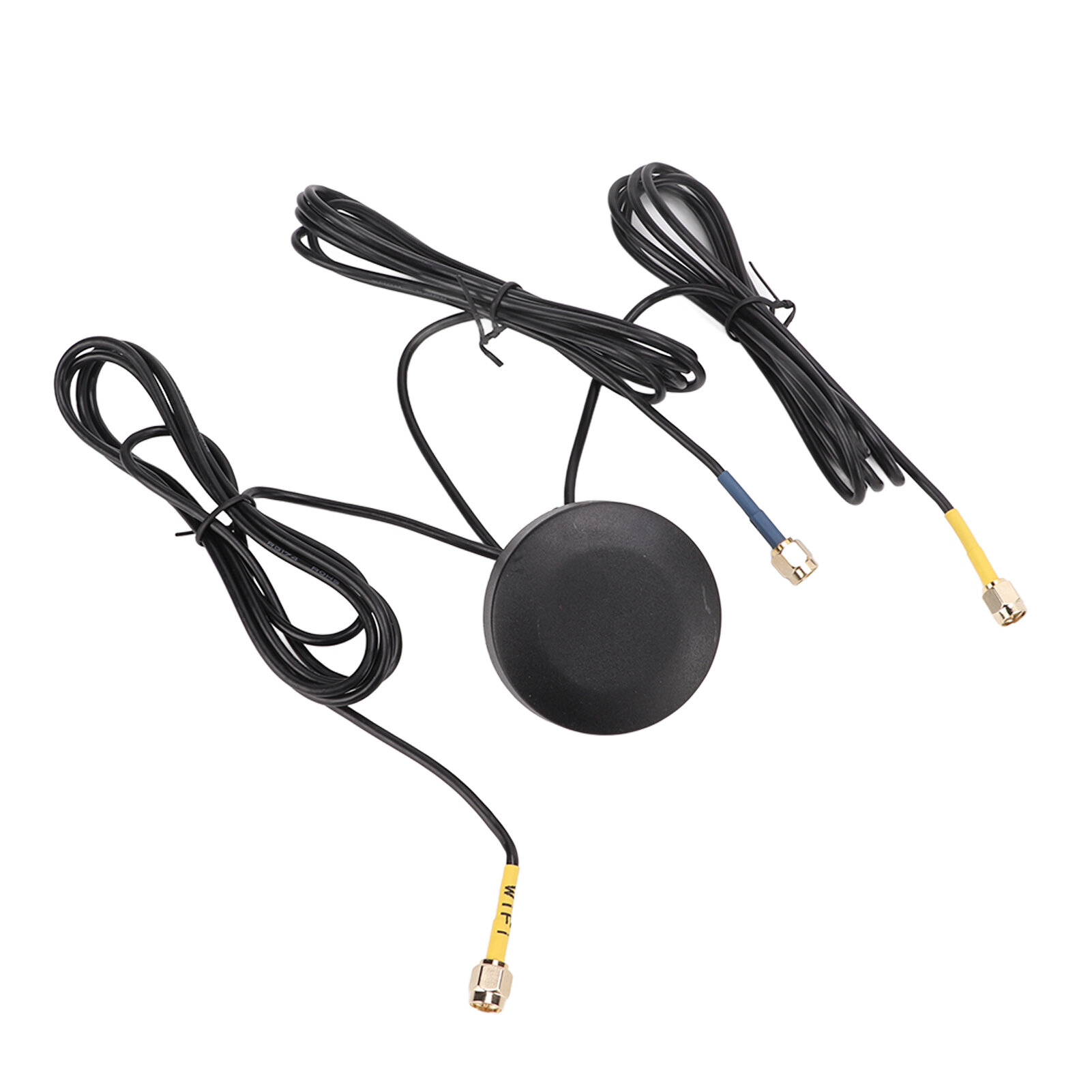 Антенна 3 в 1 WIFI 4G GPS SMA Male IP67 Водонепроницаемая Наружная Круглая Шкафная GPSJG006, ABS + Медь, GPS L1 1575.042mhz±1.023mhz, 4G 698-2700mhz, 2.4G 2400-2500mhz, GPS Gain 28DBI, WIFI и 4G Gain 5DBI, RG174, 50Ω, 50W, Вертикальная Поляризация, для