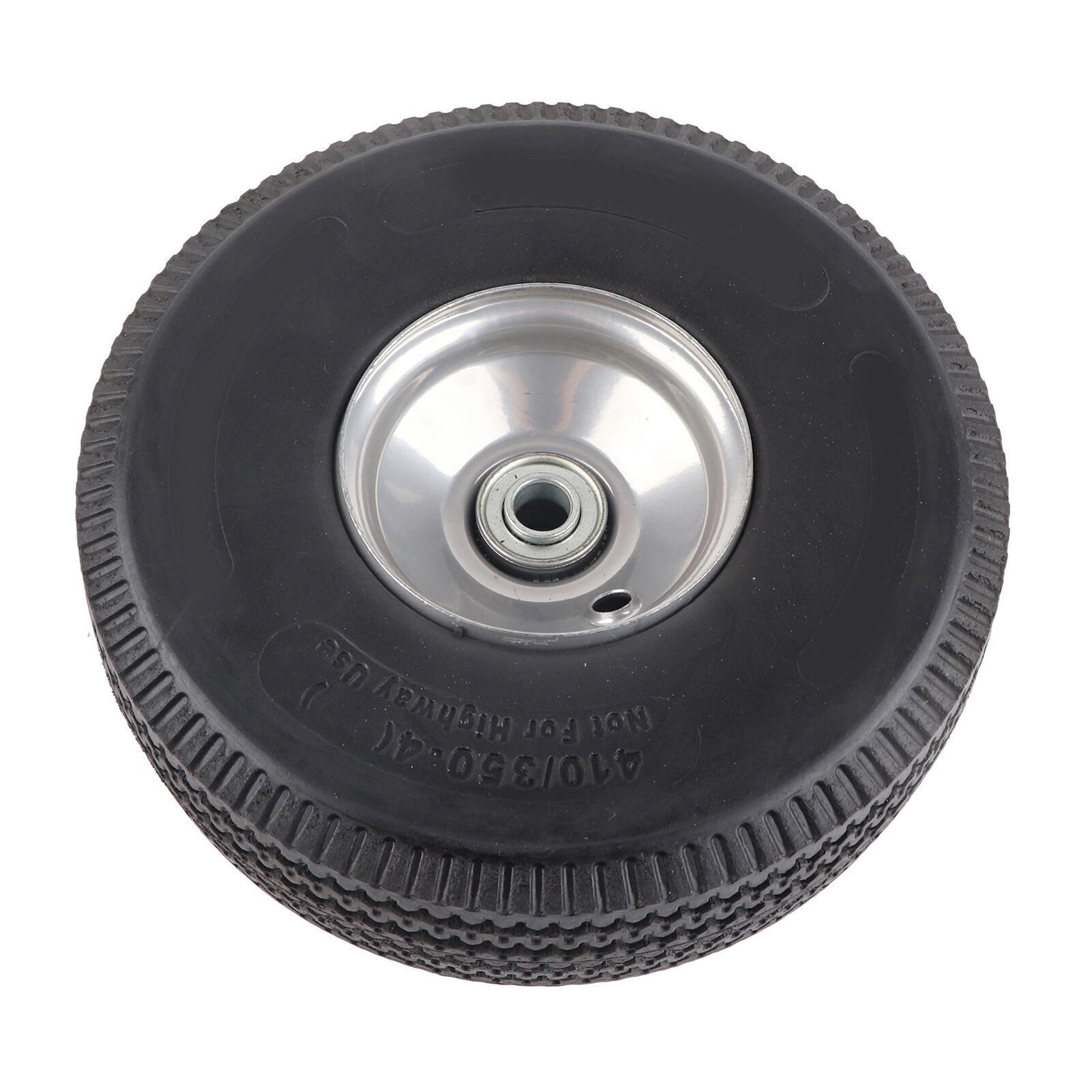 Универсальная шина, плоская, свободная, универсальная, бескамерная, для ручной тележки, пластиковая втулка, 250 кПа, 15 мм, диаметр отверстия 3,50‑4