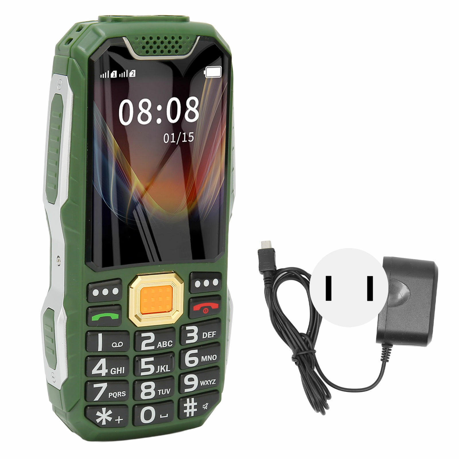 Мобильный телефон Big Button 2G для пожилых людей, две SIM-карты, аккумулятор 2400 мАч, разблокирован.