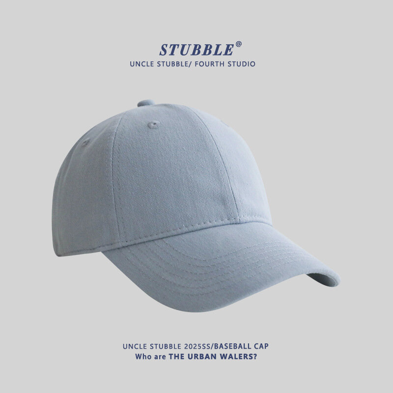 Однотонная бейсболка светлого цвета, более темная и широкая, чтобы показать лицо, маленькая шляпа, мужская и женская, простая и универсальная кепка-утконос