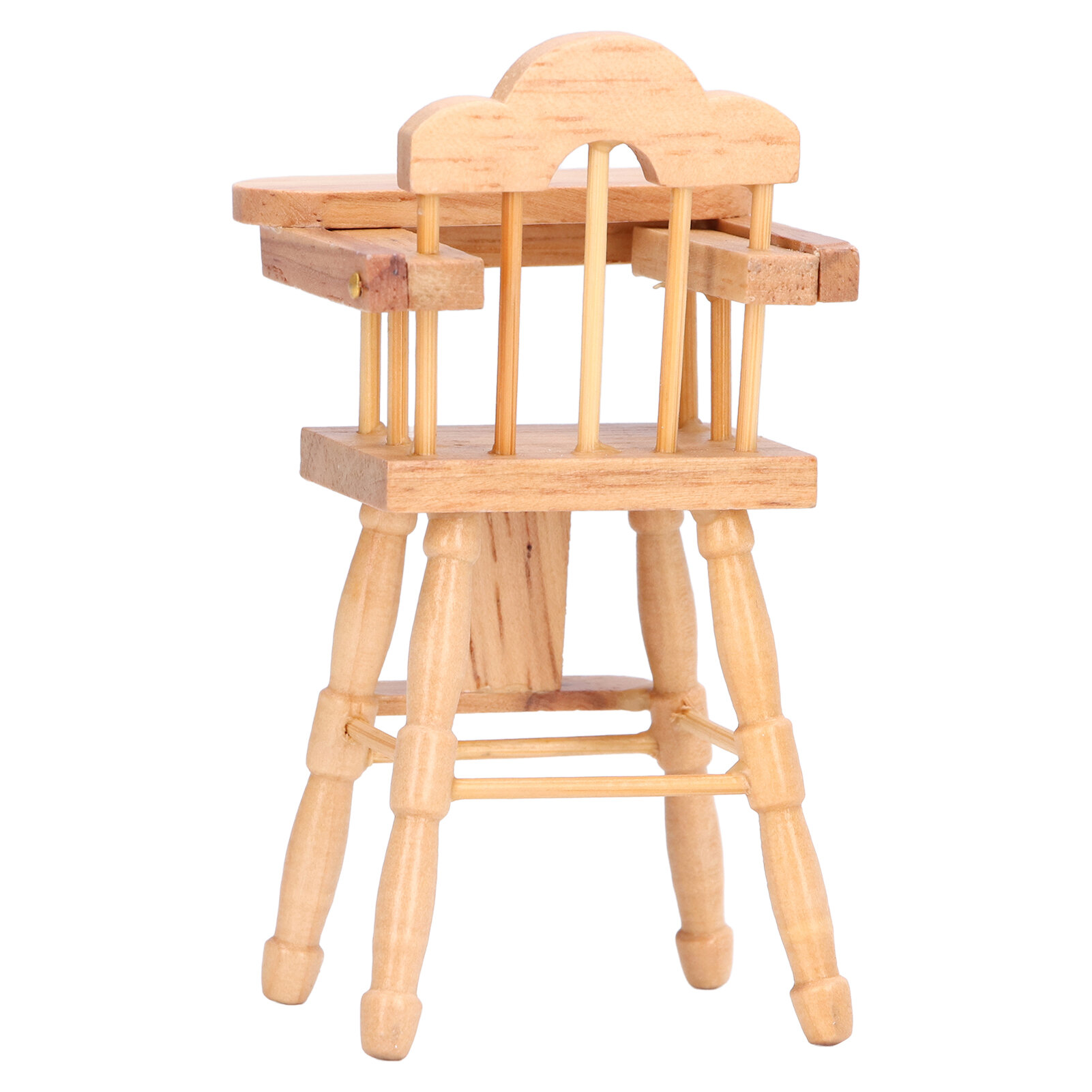 1:12 Кукольный домик, миниатюрный детский обеденный стульчик, детская мебель, декоративный аксессуар