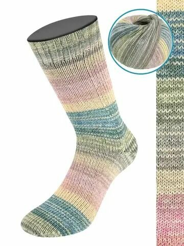 Пряжа Lana Grossa Meilenweit 100 Cotton Bamboo Positano, цв. 2562, 420м, хлопок/меринос/вискоза