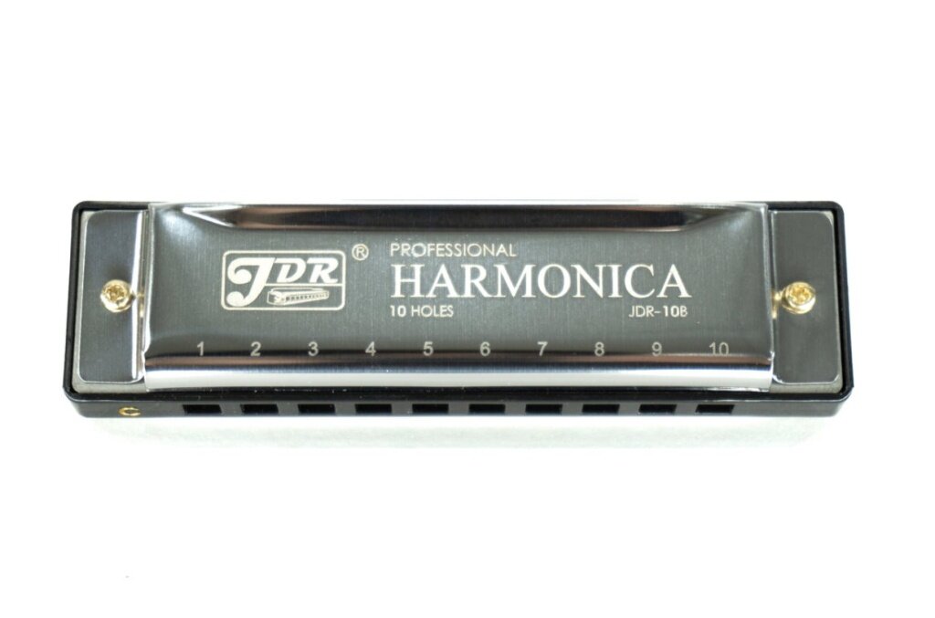 H1005 Губная гармошка, тональность С, серебряная, JDR