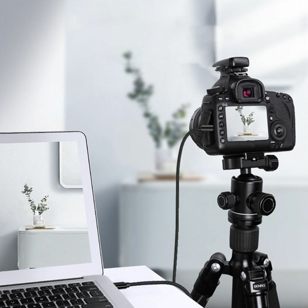 Кабель Type-C на Mini USB для быстрой зарядки и передачи данных