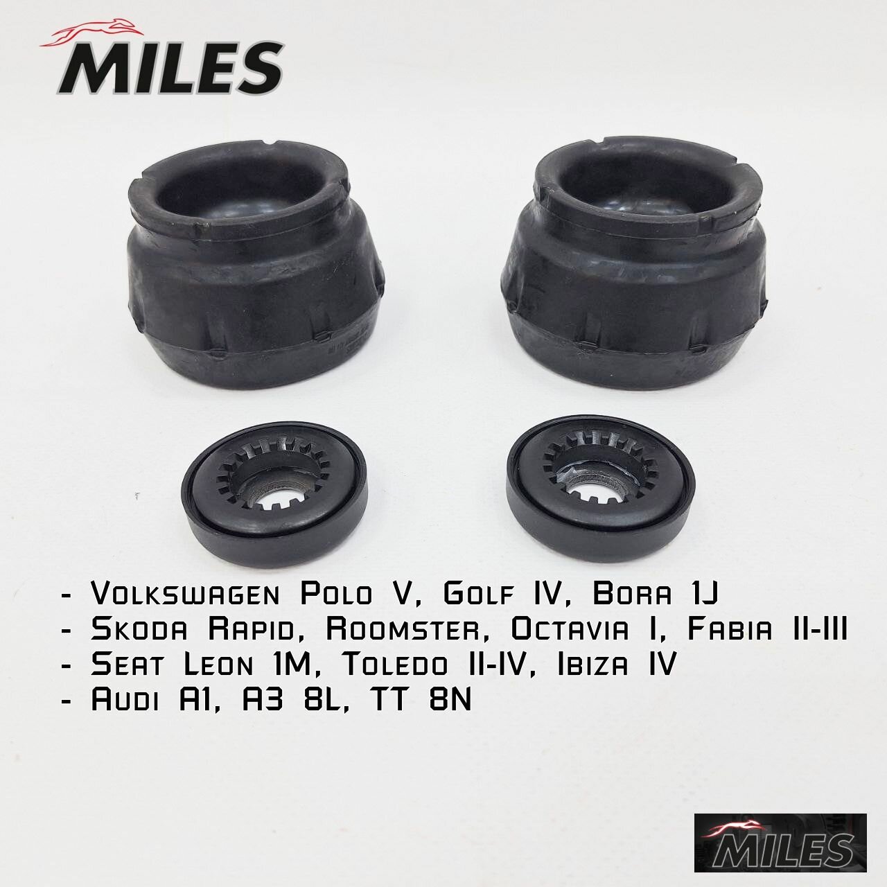 Комплект опор подшипников передних амортизаторов MILES для Volkswagen Polo , Golf IV, Bora , Skoda Rapid , Fabia, Audi