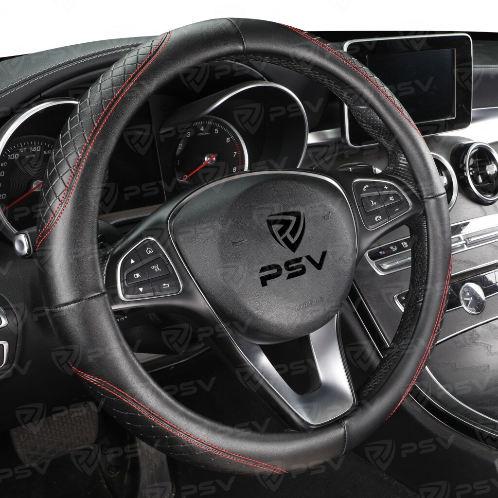 Оплётка руля PSV CORRECT Эко кожа черный