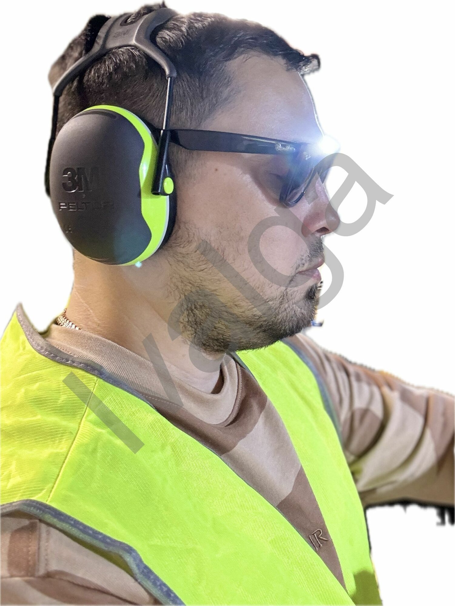 Наушники противошумные IVALGA 3M Peltor X4, черные, матовые, 32дБ, регулировка оголовья