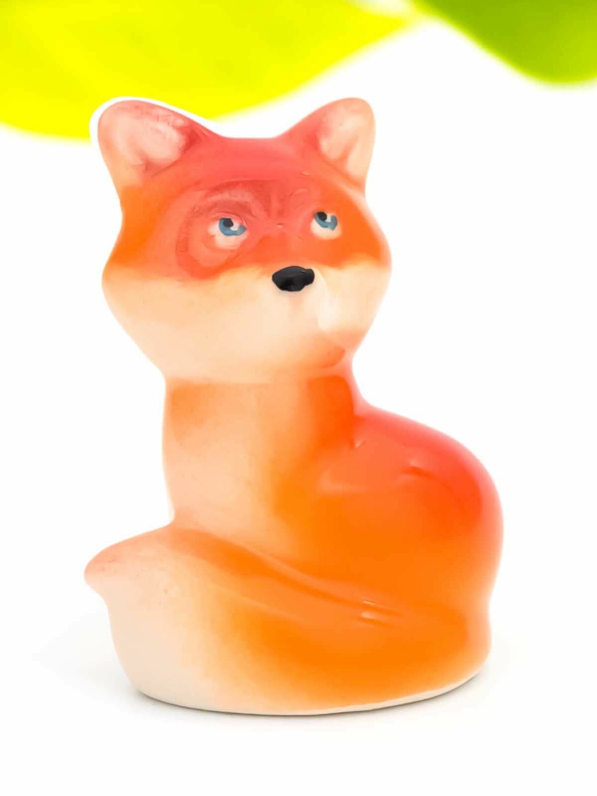 Фигурка коллекционная - Лисенок, Гжель, Фарфор, 6 см