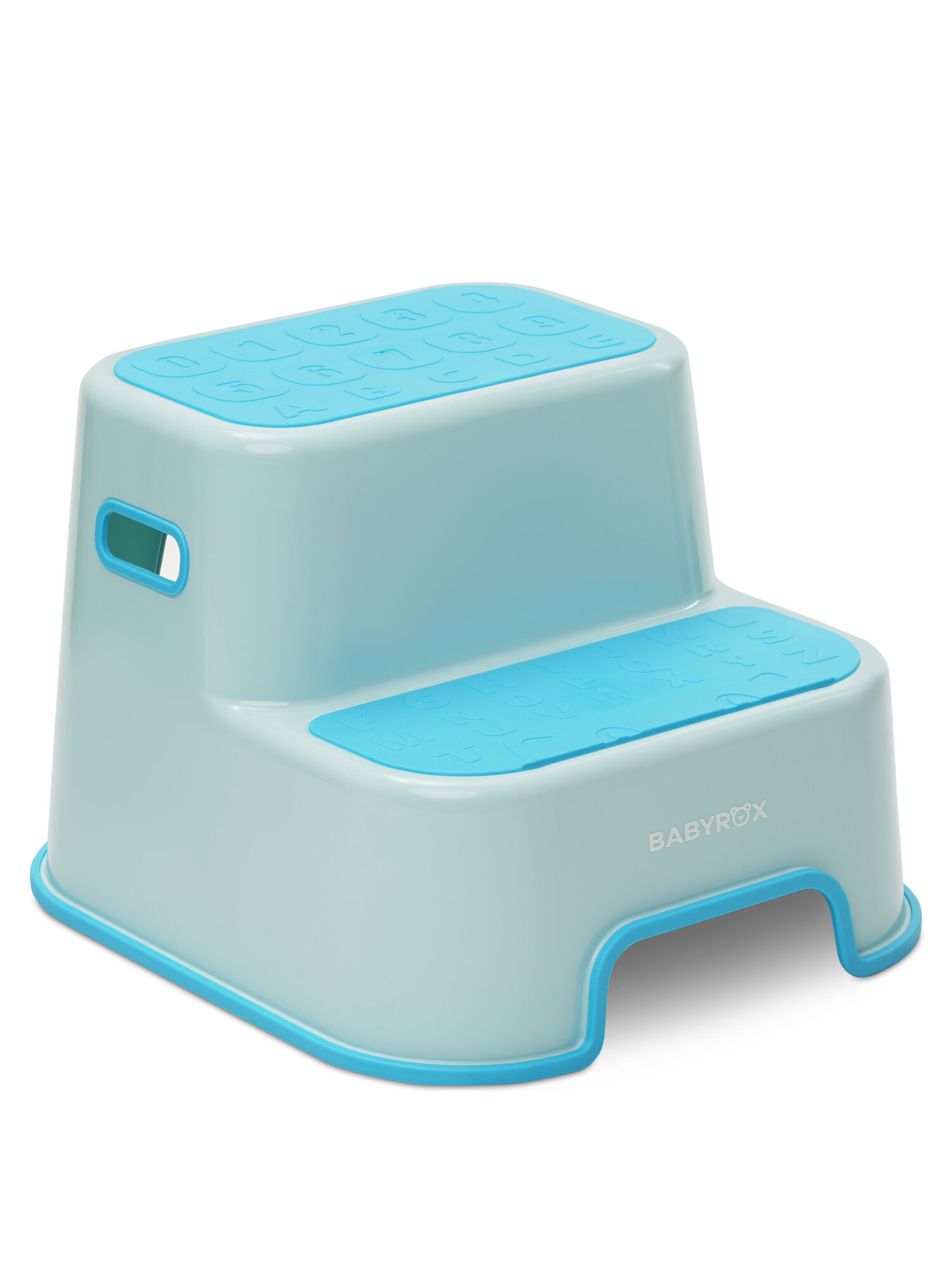 Стульчик-подставка для ног BABYROX, до 100кг, нескользящий, голубой