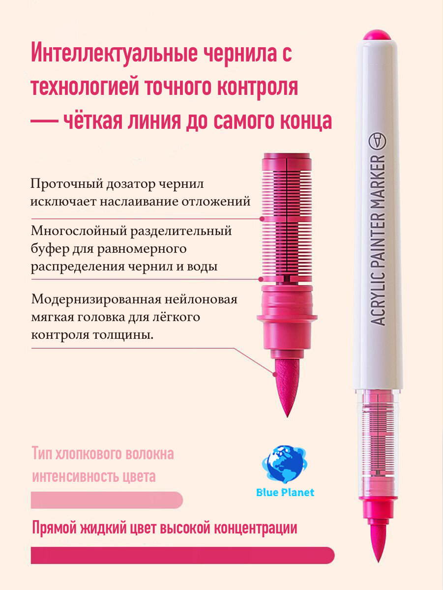 Акриловые маркеры-кисти Languo, набор для рисования, 45 цветов