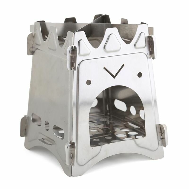 Собранная печь для кемпинга, барбекю, квадратная портативная мини-плита, плита