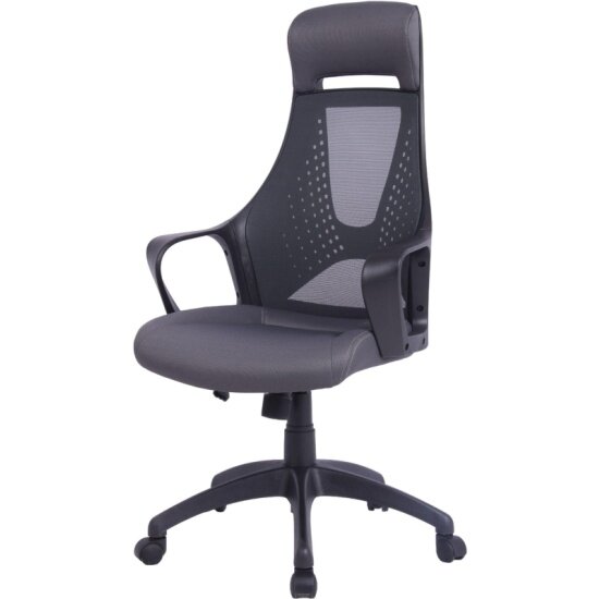 Кресло руководителя Easy Chair BN_Hg_EChair-578 TC сетка/ткань черный, пластик черный